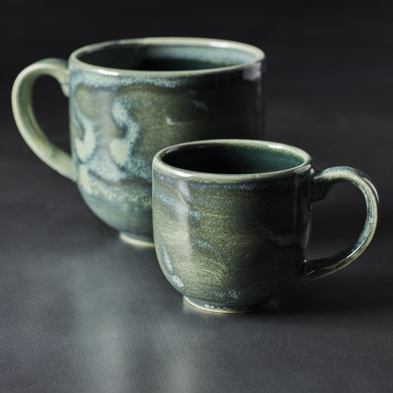 Steelite International Aurora Vesuvius Burnt Emerald City Mugs 340ml ...